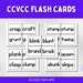 CCVCC Words Flash Cards, Phonics, Classroom Printable Resources ...