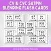 CVC Words Blending Flash Cards, SATPIN, Phonics, Classroom Printable ...
