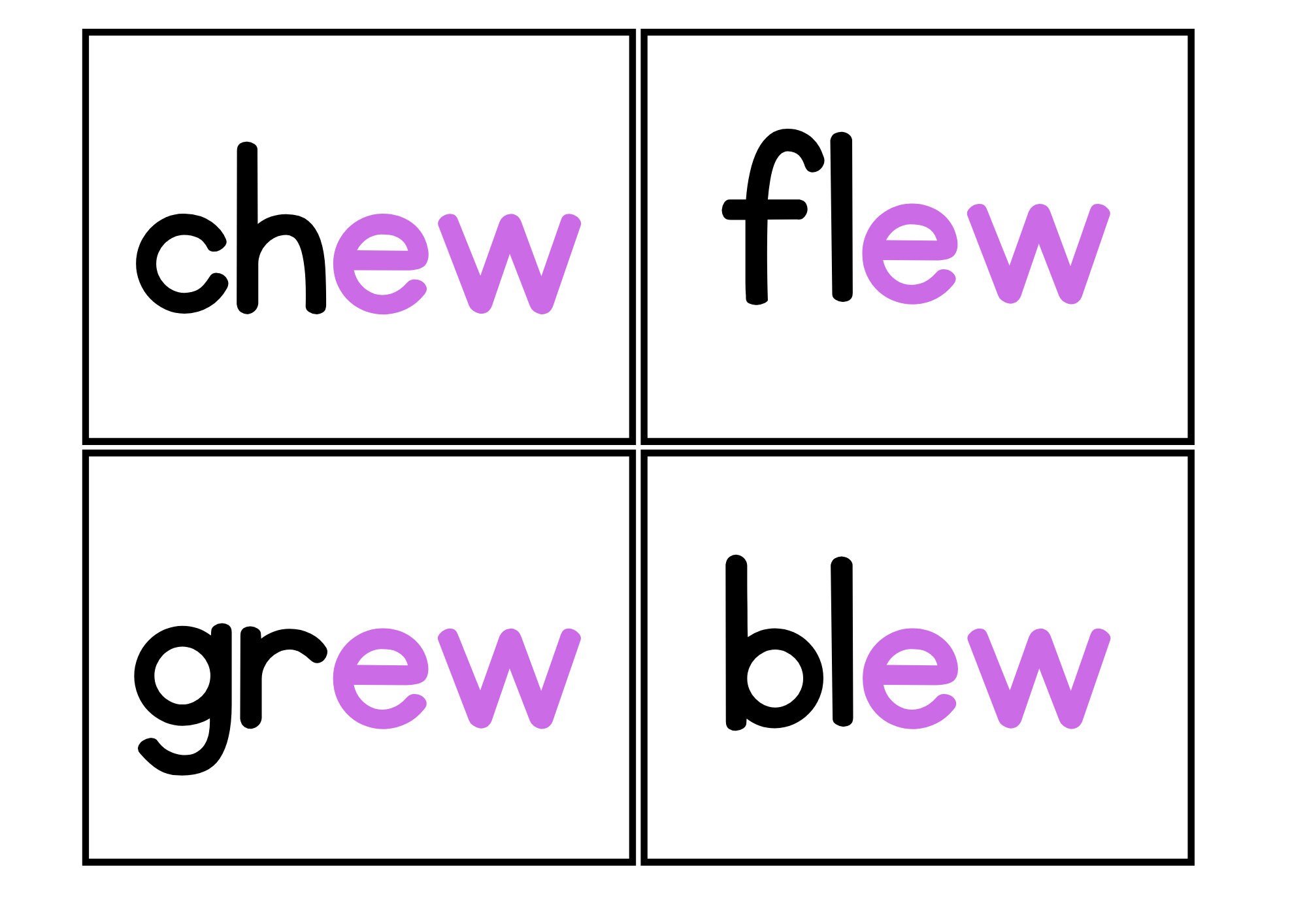Vowel Digraph Flash Cards, Diphthongs, Phonics, Classroom Printable ...