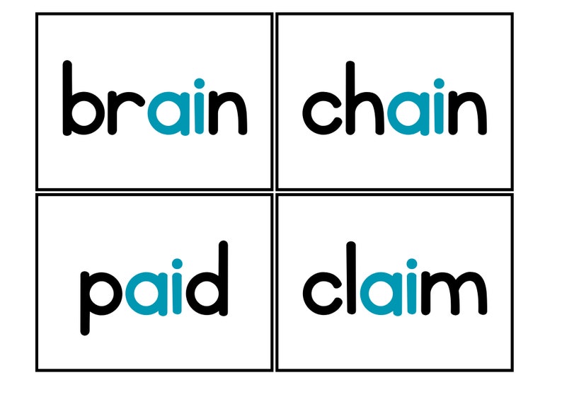 Long 'a' Flash Cards, Phonics, Classroom Printable Resources ...