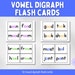 Vowel Digraph Flash Cards, Diphthongs, Phonics, Classroom Printable ...