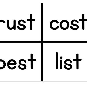 CVCC Words Flash Cards, Phonics, Classroom Printable Resources ...