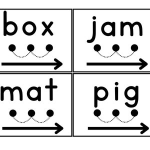 CVC Words Blending Flash Cards, Phonics, Classroom Printable Resources ...