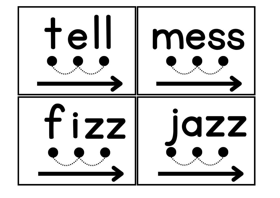 CVC Double Consonant Flash Cards, Phonics, Classroom Printable ...