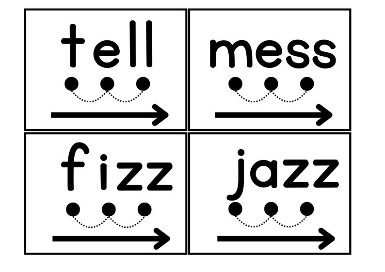 CVC Double Consonant Flash Cards, Phonics, Classroom Printable ...