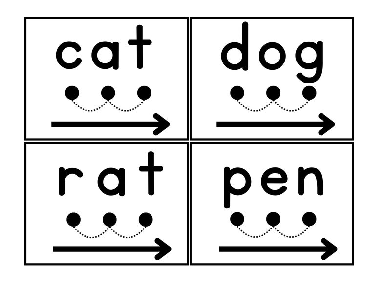 CVC Words Blending Flash Cards, Phonics, Classroom Printable Resources ...