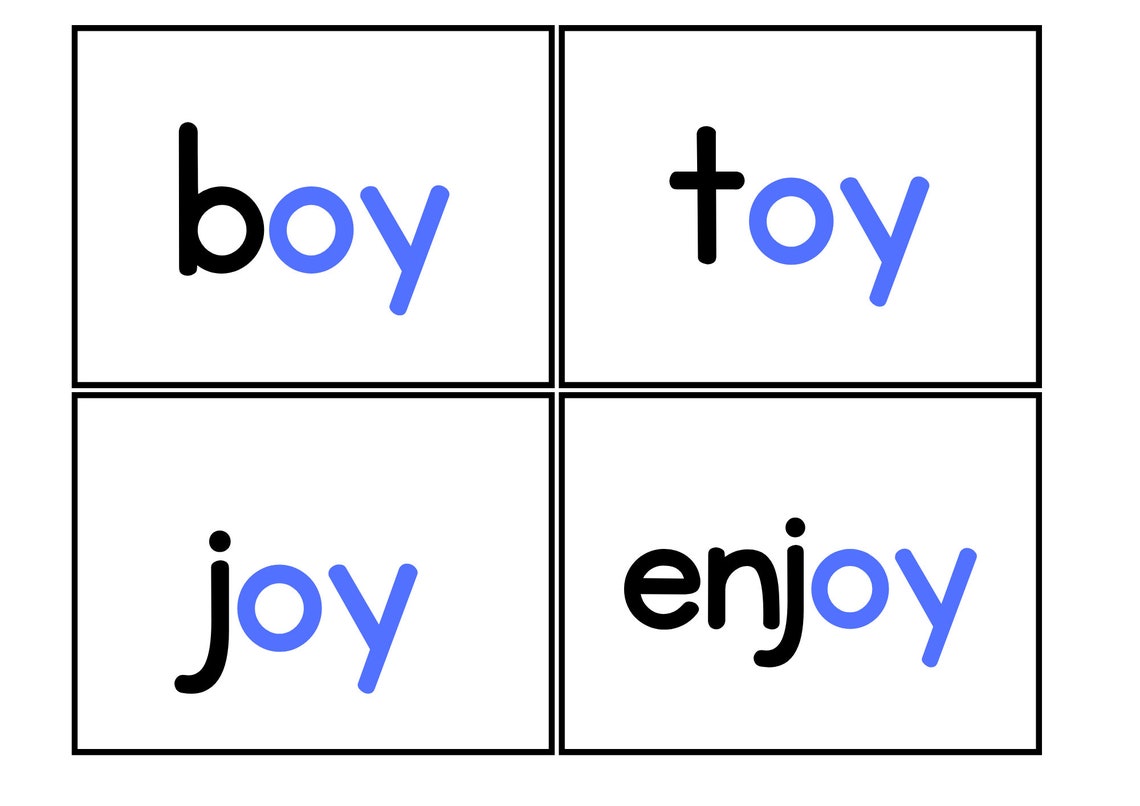 Vowel Digraph Flash Cards, Diphthongs, Phonics, Classroom Printable ...