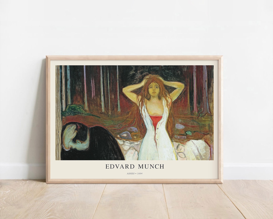 Edvard Munch Print / Ashes (1894) / Painting / Artwork / Wall Art - Etsy UK