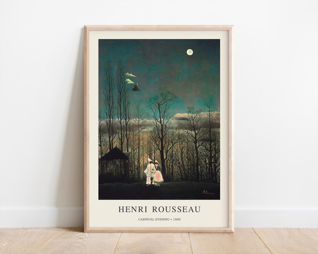 Henri Rousseau Print / Carnival Evening 1886 / Painting / Artwork ...