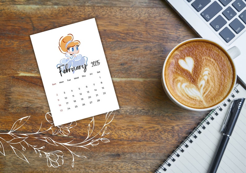 2025 Desk Calendar Princess Chibi - Etsy