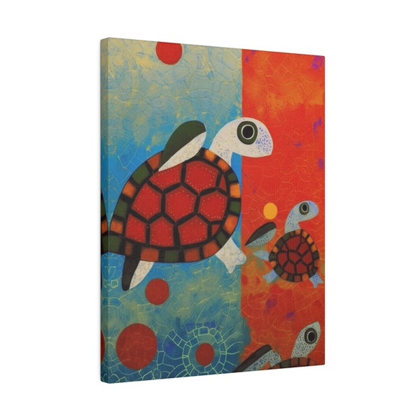 Turtle Whimsical Painting - Etsy