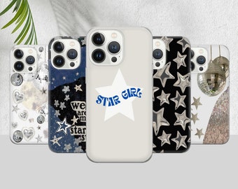 Pink Star Aura Tough Phone Case in Black iPhone 15/14/13/12/11 Pro Max ...