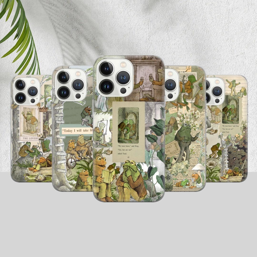 Frog and Toad Phone Case - Green Aesthetic Cover for iPhone 17 16 15 14 ...