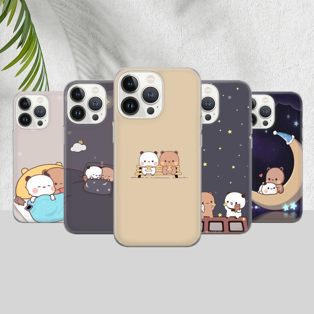 Bubu and Dudu Bear Panda Phone Case, Aesthetic Cover iPhone 16 15 14 13 ...