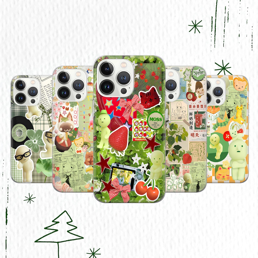 Smiski Phone Case – Kawaii Aesthetic Clear Cover for iPhone 16 15 14 13 ...