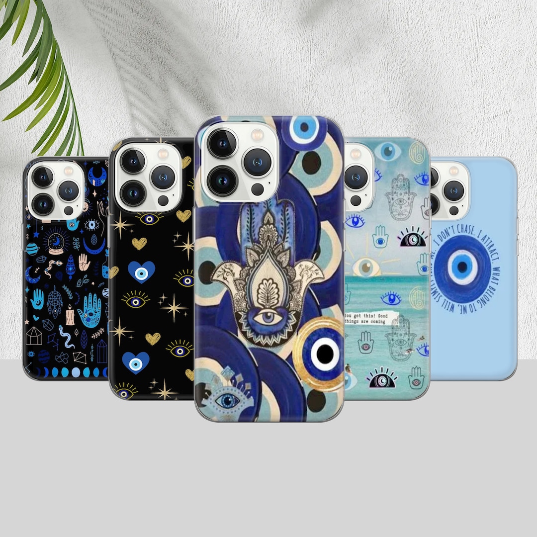 Greek Evil Eye Phone Case Evil Eyes Cover for iPhone 15 Pro Max, 14, 12 ...