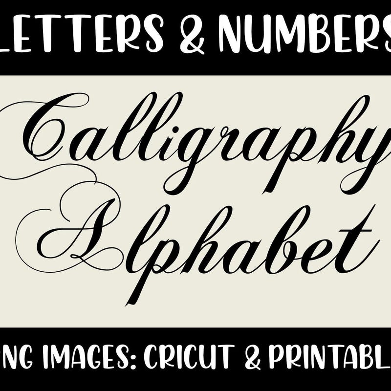 Calligraphy Numbers - Etsy
