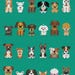 60 Mini Dog Breeds Cross Stitch Patterns: DMC Charts (PDF Download) - Etsy
