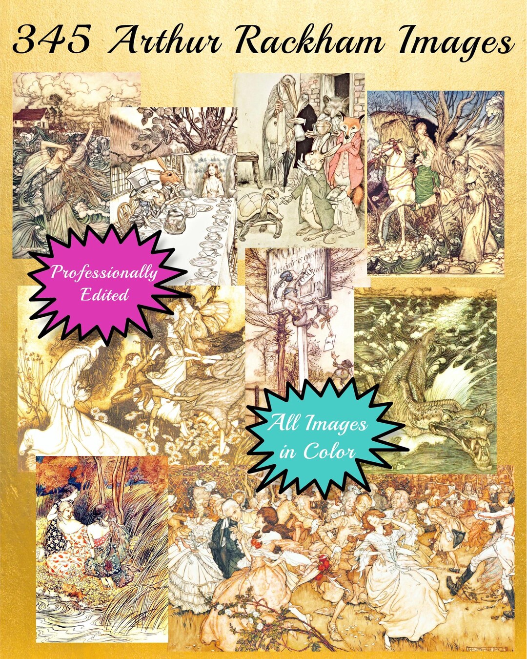 345 Arthur Rackham Art Prints, Professionally Edited, All in Color ...