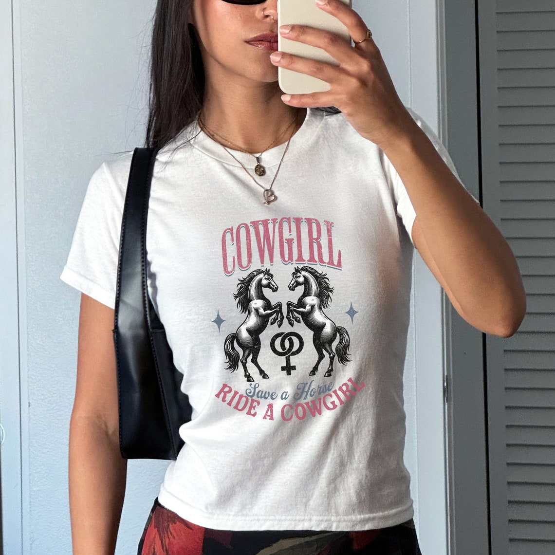Y2K Cowgirl Wrangler Lesbian Femme Babytee Aesthetic, Lesbian Baby Tee ...