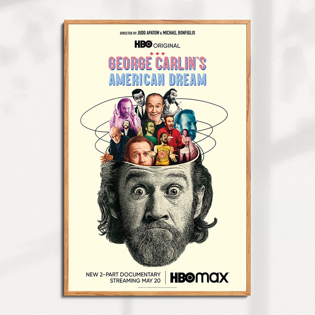 George Carlin's American Dream Movie Poster High Quality Canvas Art ...