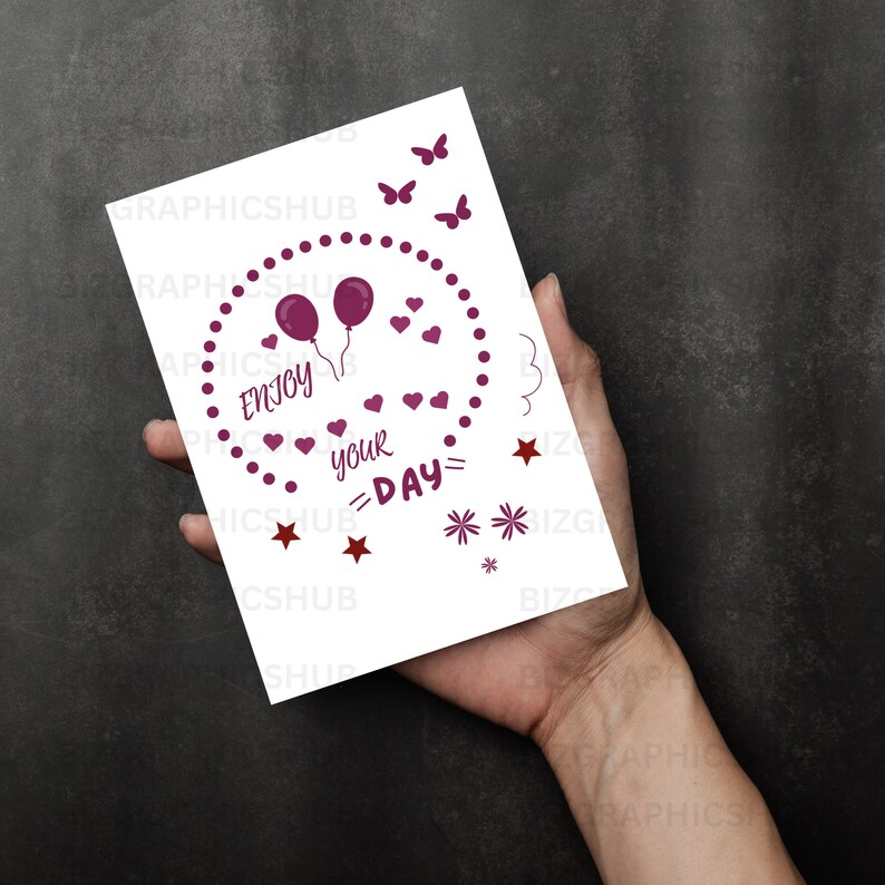 Printable Birthday Card, PDF, Instant Download Greetings Card, Birthday ...