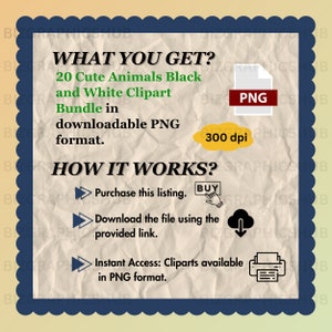 Cute Animal Clipart Set for All Purposes - 20 Minimalist Cartoon ...