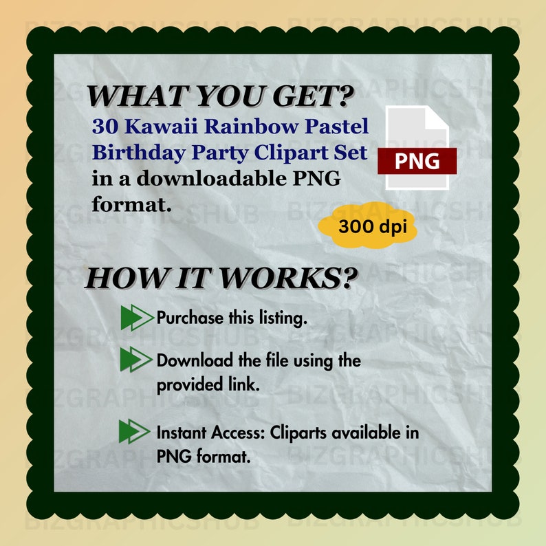 Kawaii Rainbow Pastel Birthday Party Clipart Set - 30 Cute Graphics ...