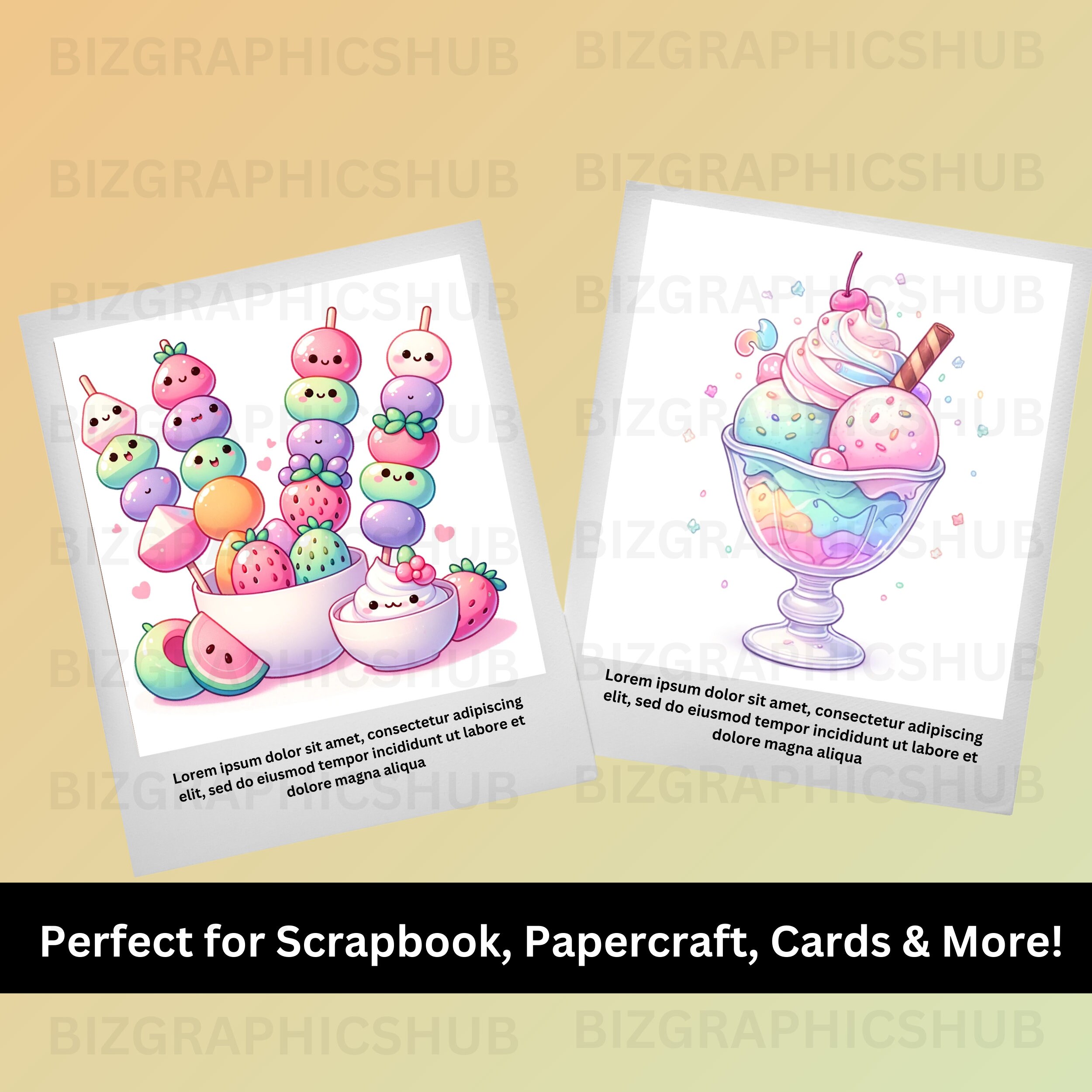 Kawaii Rainbow Pastel Birthday Party Clipart Set - 30 Cute Graphics ...