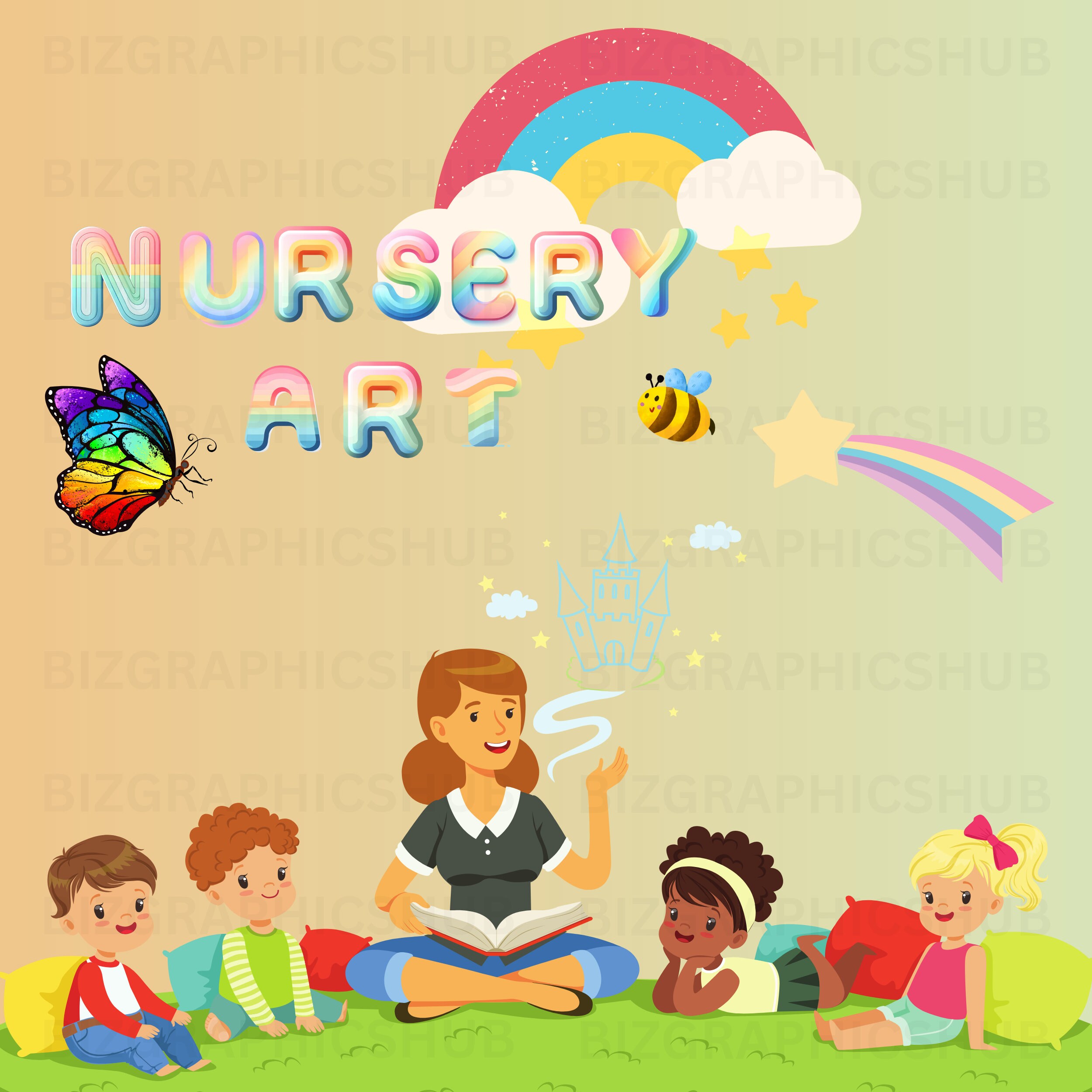 Rainbow Pastel Alphabet & Number Set - Digital Download for Crafts ...