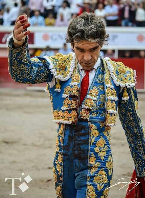 Men Custom Blue Cotton Gold Embroidered Matador Jacket Bespoke Vintage ...