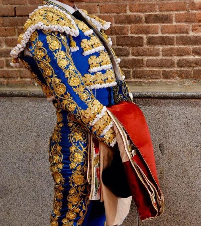 Customized Blue Matador Men's Bull Fighter Costume Spanish Bullfighter ...