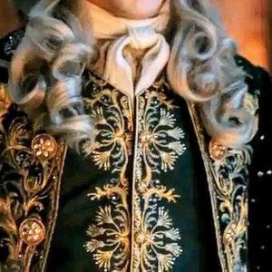 Men's Blue Rococo Costume: Golden Embroidered Nobleman Suit With Jabot ...