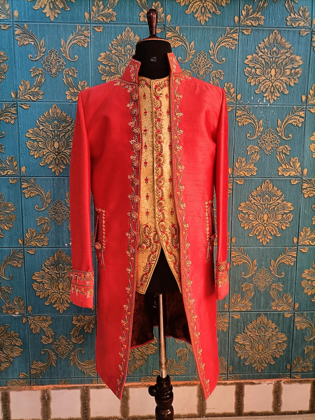 Embroidered Rococo Suit: French Nobleman Wedding Costume - Etsy