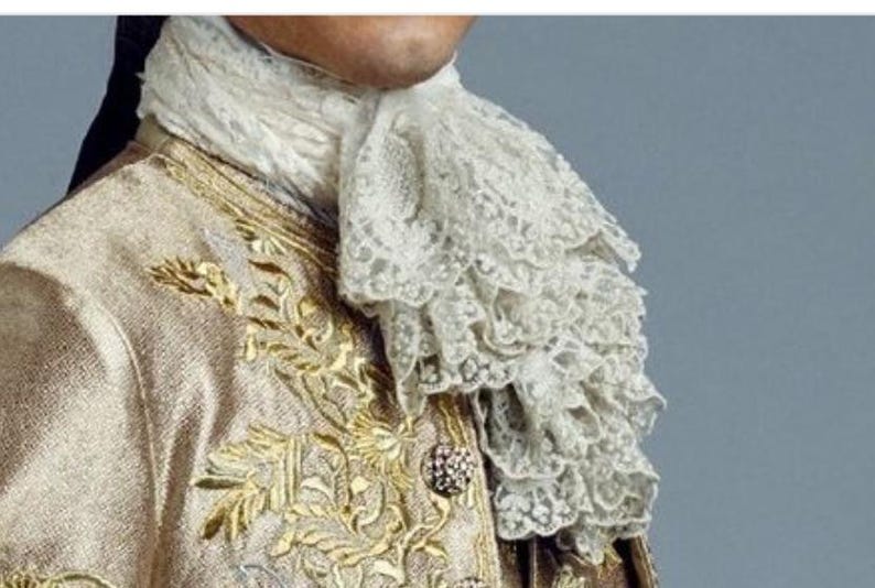 Men's Royal French Nobleman Suit: Golden Embroidered Rococo Wedding ...