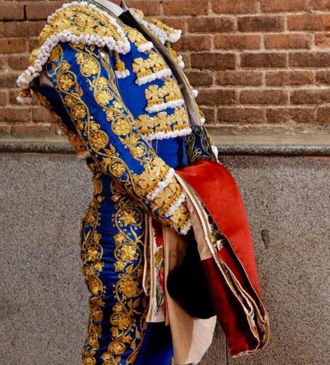Bespoke Blue Matador Costume: Handmade Spanish Bullfighter Outfit - Etsy