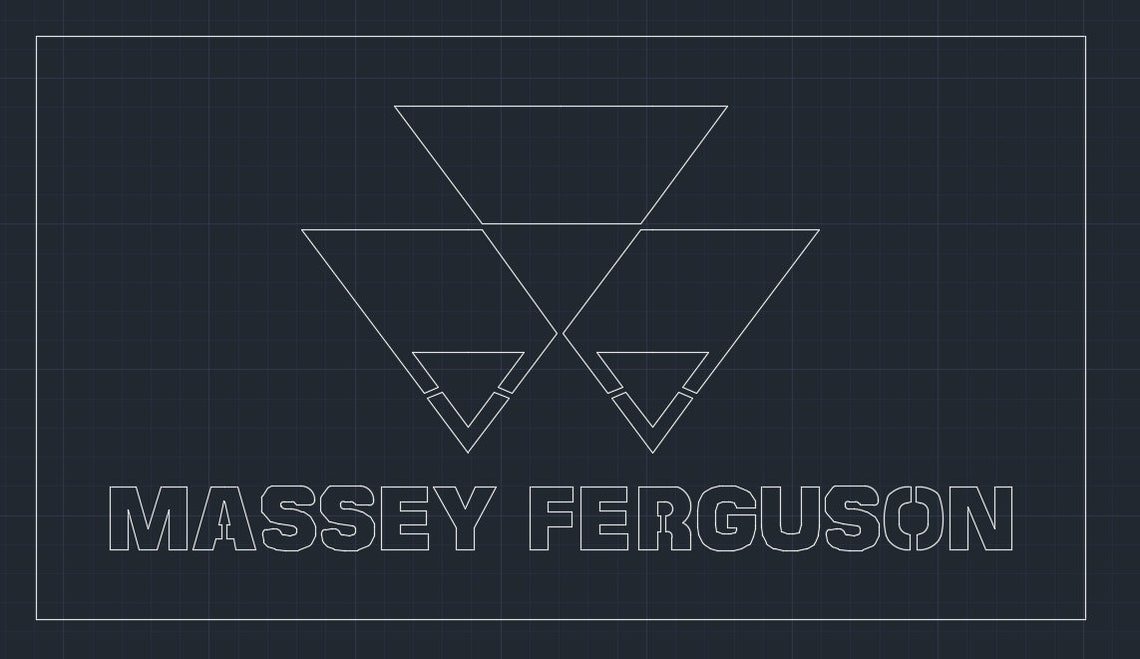 Massey Ferguson Logo Dxf/dwg/nc - Etsy