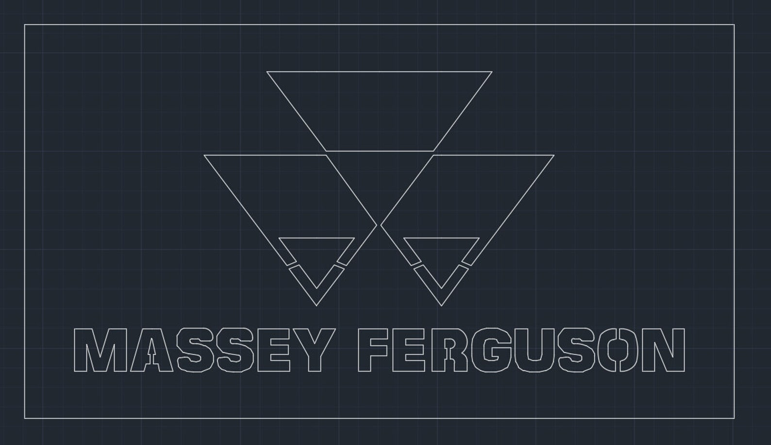 Massey Ferguson Logo Dxf/dwg/nc - Etsy