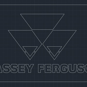 Massey Ferguson Logo Dxf/dwg/nc - Etsy