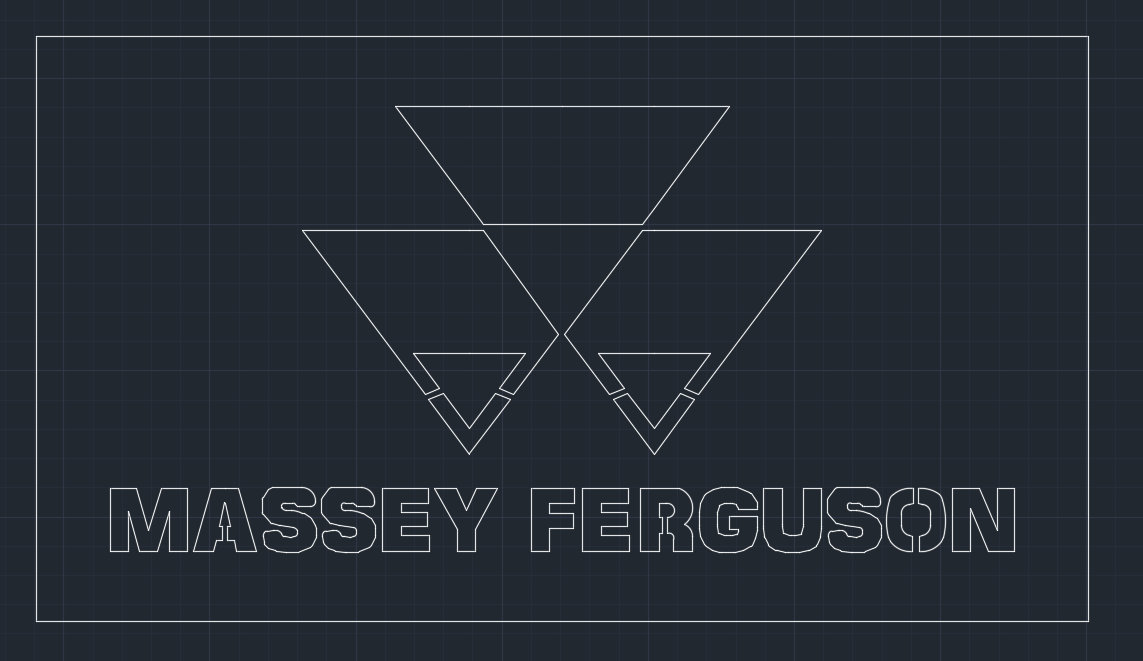 Massey Ferguson Logo Dxf/dwg/nc - Etsy