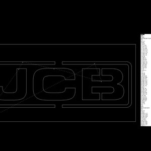 JCB Logo Dxf/dwg/nc/svg - Etsy