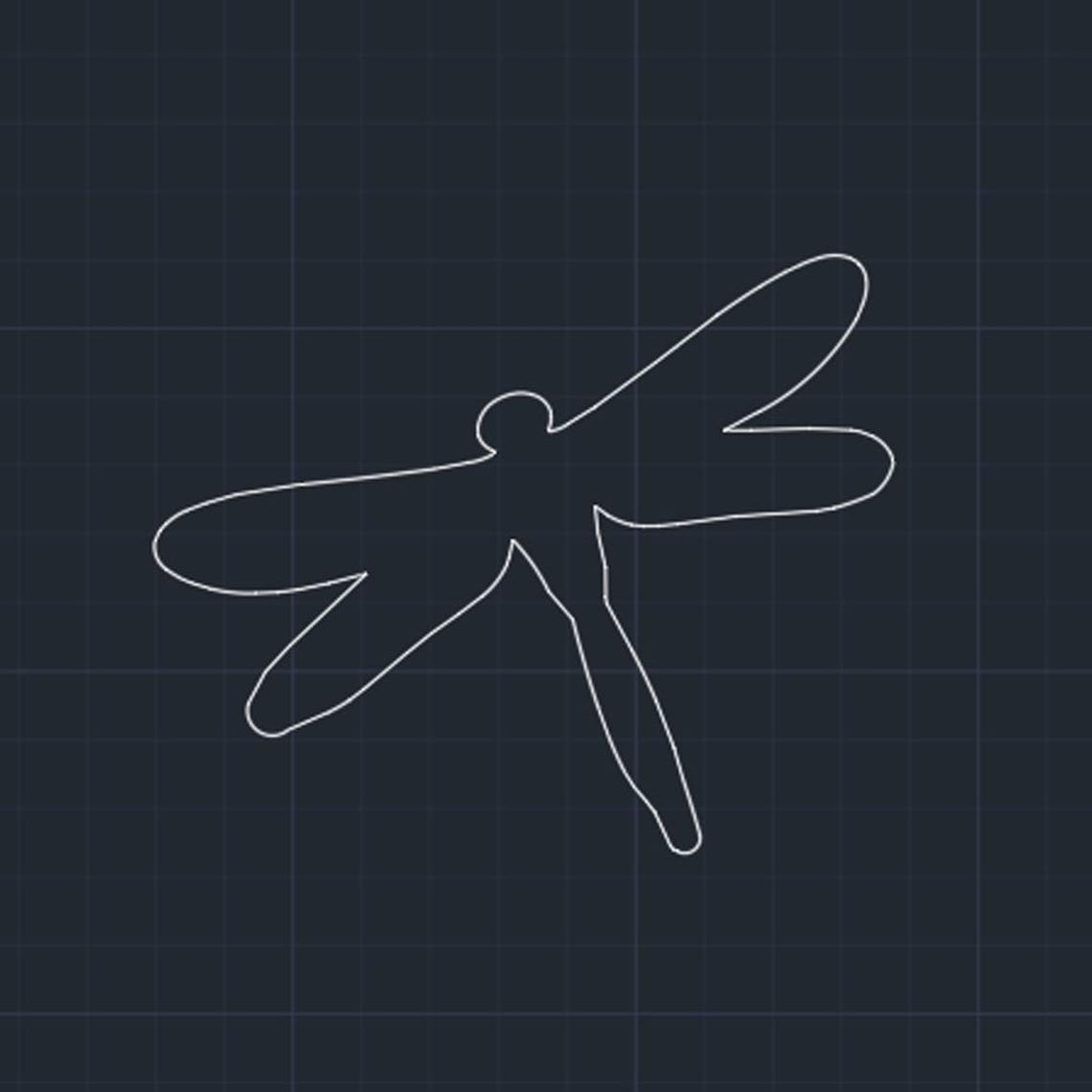 Dragon-fly Model Metal Cut Dwg/dxf/png - Etsy