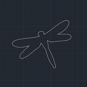 Dragon-fly Model Metal Cut Dwg/dxf/png - Etsy