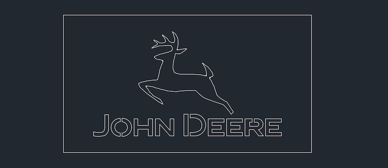 John Deere Logo Dxf/dwg/svg - Etsy