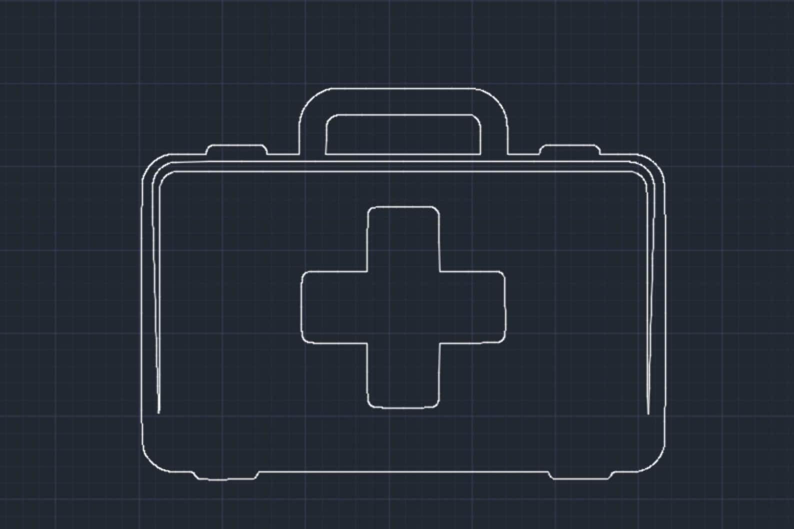 First Aid Kit Silhoutte - DXF SVG PNG Dwg - Etsy