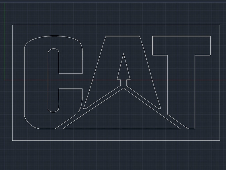 Caterpillar/cat Logo Dxf/dwg/svg/nc/jpeg - Etsy