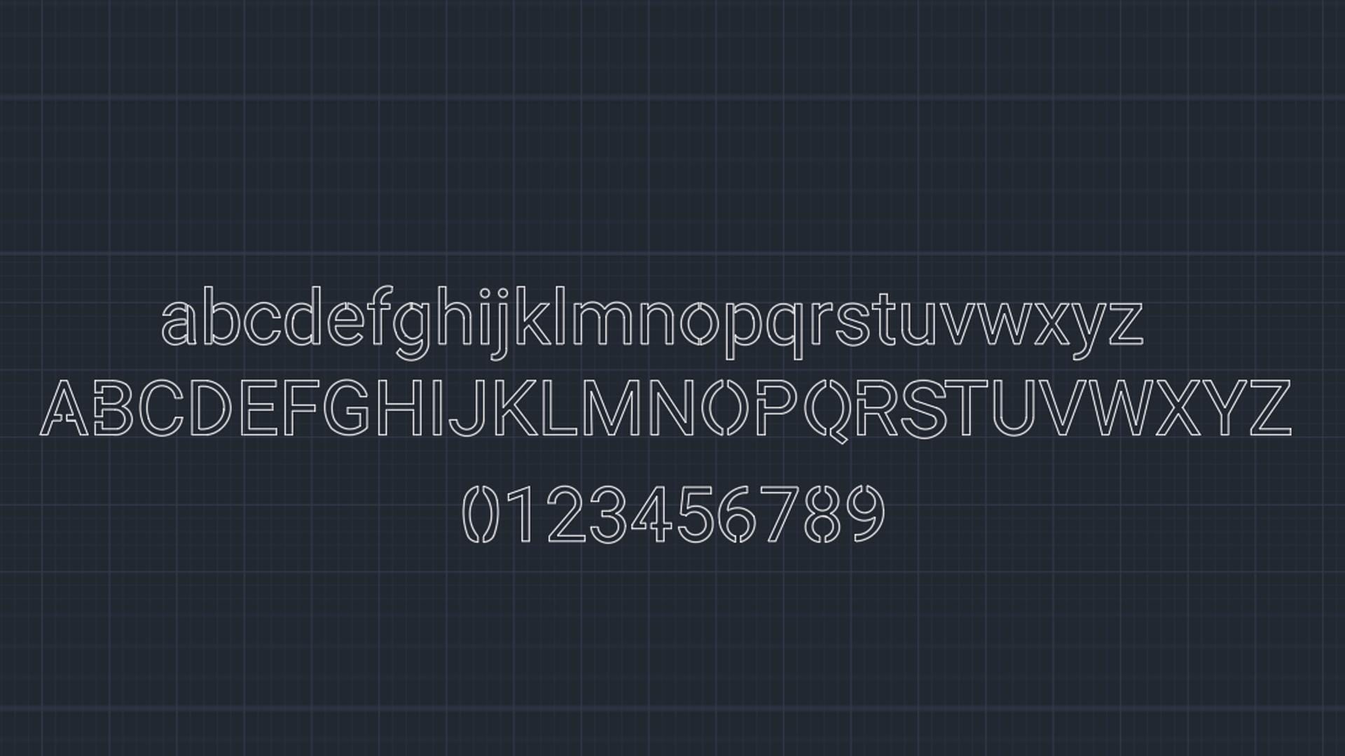 Roboto Stencil Font Dxf for Plasma Cutting / Roboto Font for Laser ...