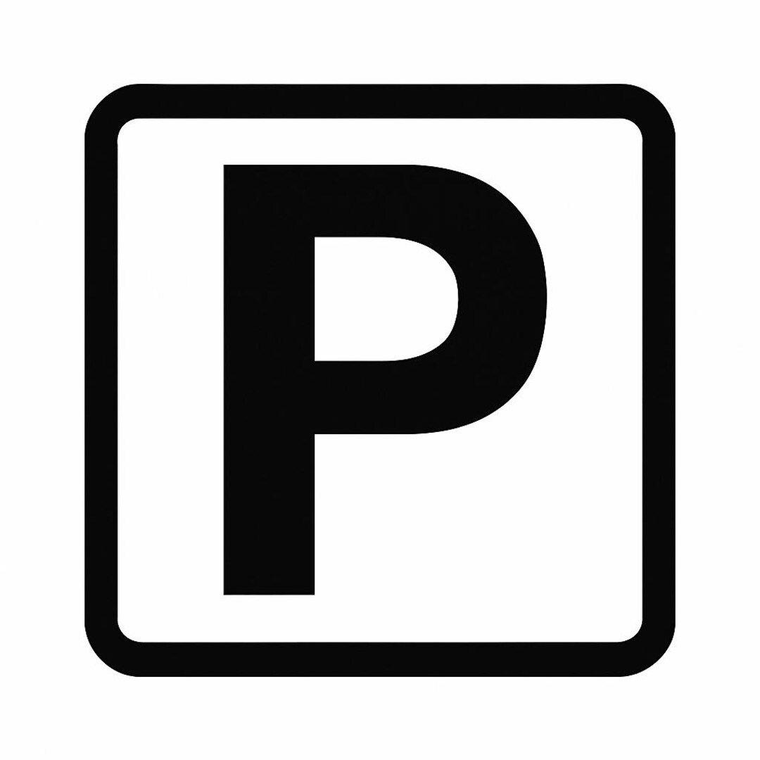 Parking Sign Silhouette | Letter P SVG DXF DWG Png | - Etsy