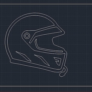 Rally WRC Helmet DXF Svg Png Dwg - Motorsport Racing Silhouette - Etsy