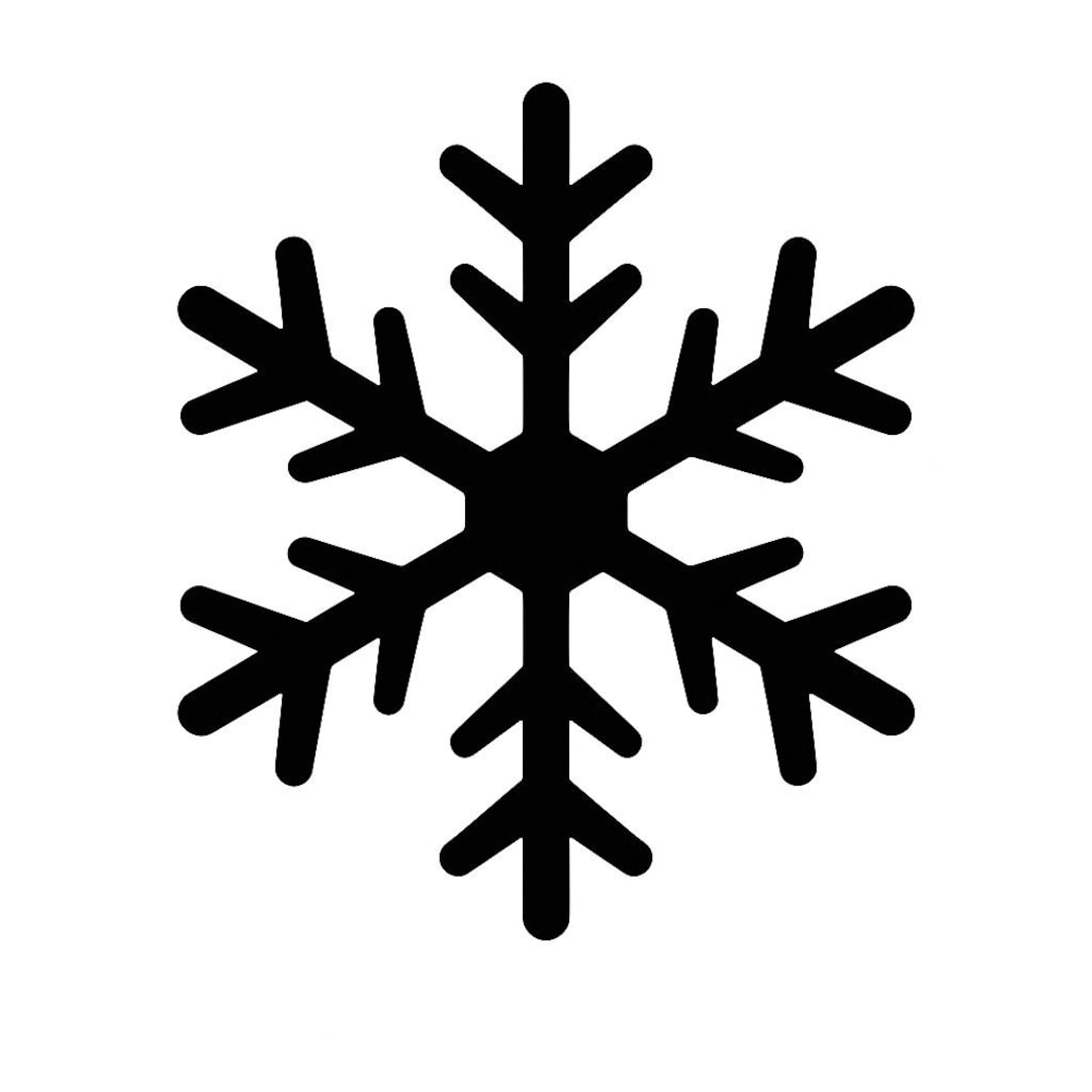 Snowflake Silhouette - DXF SVG Png Dwg - Etsy